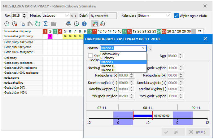 Harmonogram czasu pracy - Instrukcja obsługi programu R2płatnik ...